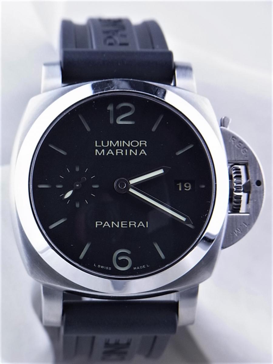 PAM00392高価買取事例－パネライ ルミノール1950 PAM00392 ブラック文字盤 マリーナ3DAYSシリアルR番(中古)｜時計買取のピアゾ