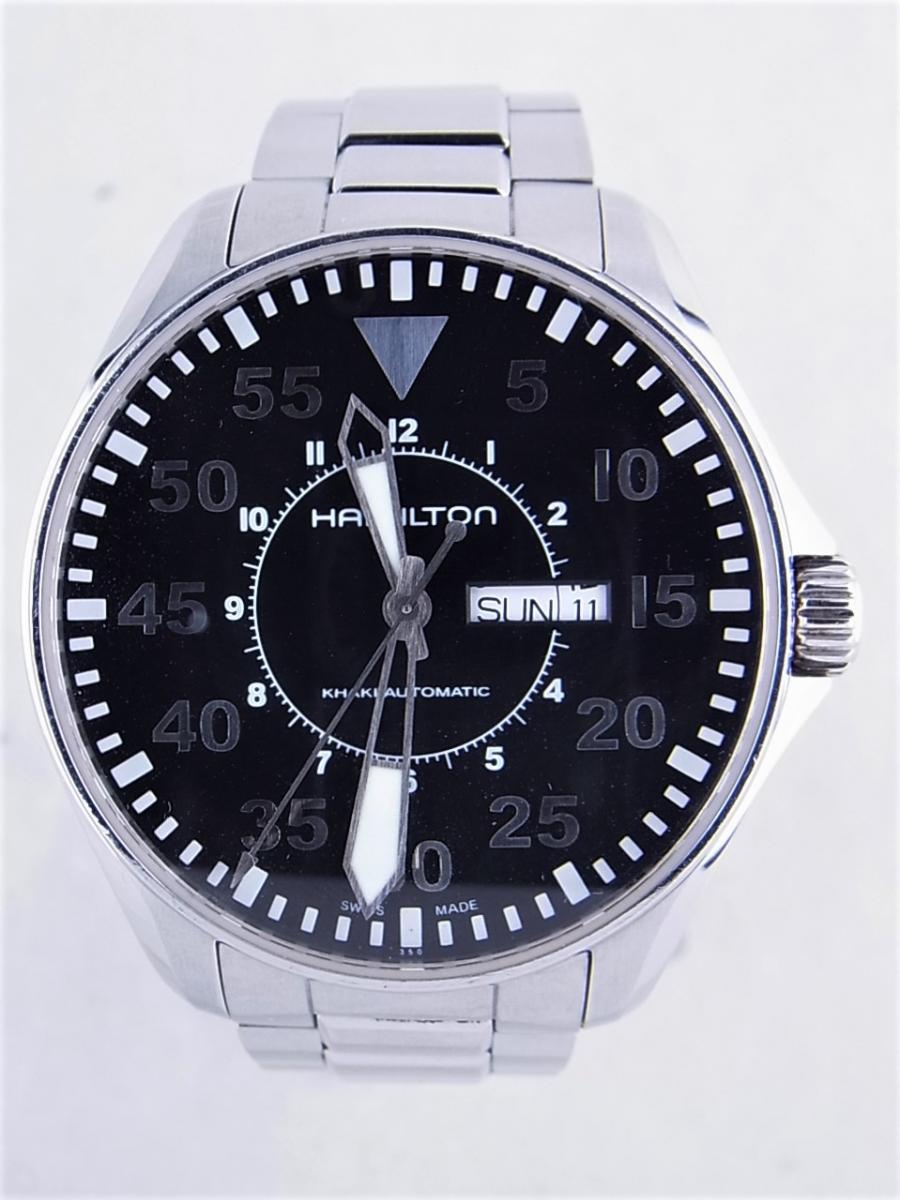 H64715135高価買取事例－ハミルトン カーキ H64715135 ブラック(カレンダーズレ)｜時計買取のピアゾ